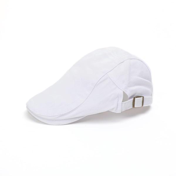 商品名: Leucos Ticte キャスボーイキャップ 調節可能なストラップ付き、ブラウン、ユニ, ホワイト, One Size Leucos Ticte Men Women Ivy Cap Cotton Newsboy Flat Cap...