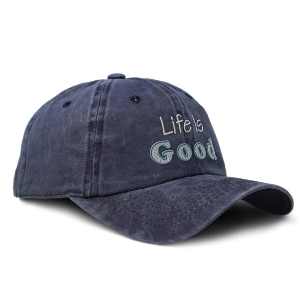 商品名:  Soft Washed Baseball Cap Life Is Good Cotton Dad Hats for Men &amp; Women Navyブランド: Speedy Pros商品サイズ: One Size商品番号...