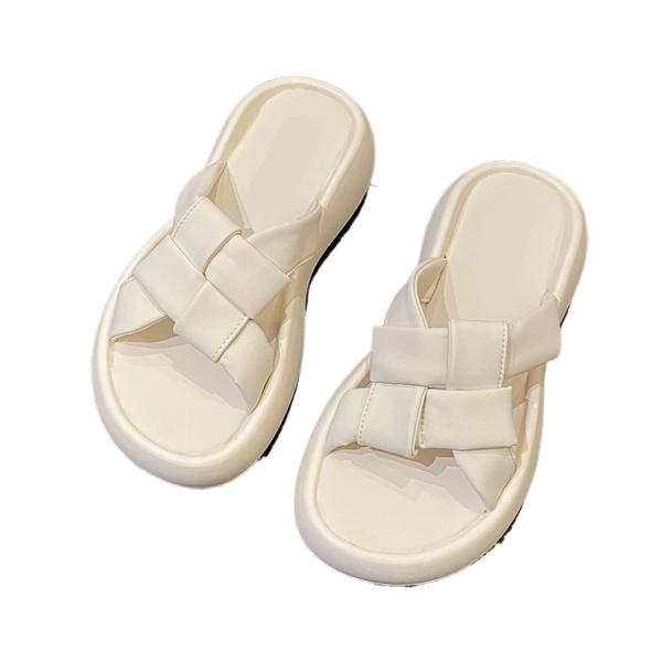 商品名:  FYLPRYBHD Slippers for women's outerwear 2024 summer thick soled sandals for women's flat bottomed shoes (Color : ...