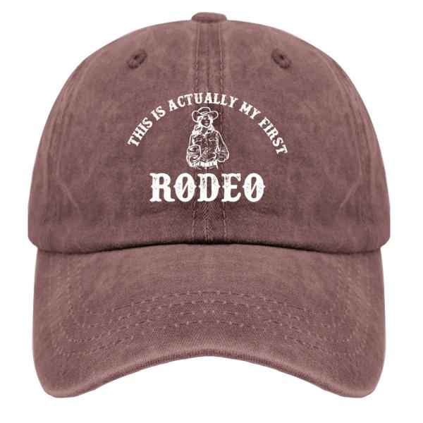 商品名:  This is Actually My First Rodeo Hat Hat Men Vintage Mesh Baseball Cap for Summer Wine Redブランド: BEIXBE商品サイズ: One Si...