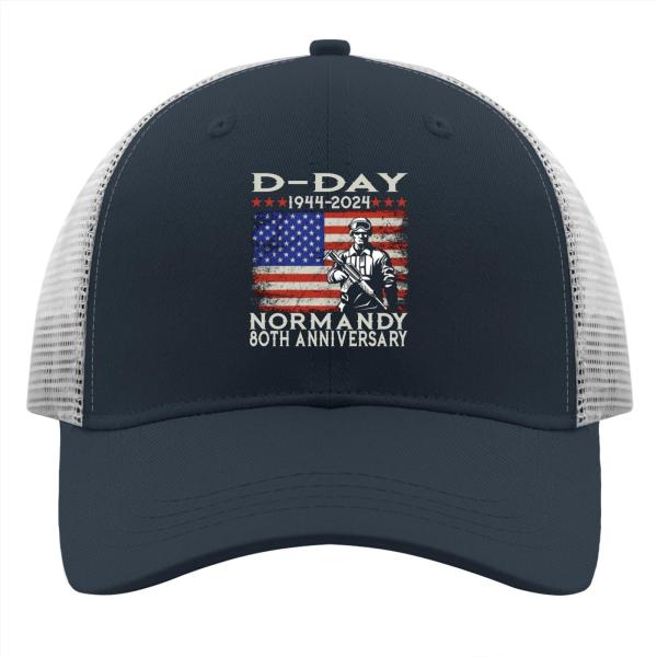 商品名:  Generic 1944 D-Day 2024 80th Anniversary Normandy Trucker Hat Fishing Hats Women’s Hat Marine Blueブランド: Generic商品サ...