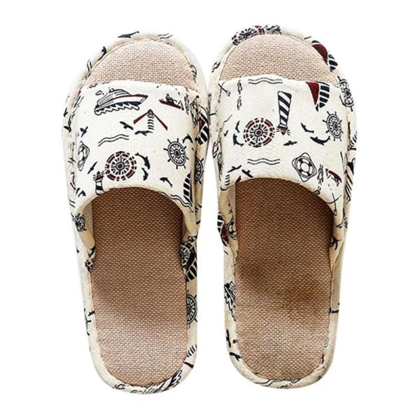 商品名:  Generic Cotton Memory Foam Summer House Slippers Slides Indoor Bedroom Sandal Shoes Open Toe Women's Slippers with...