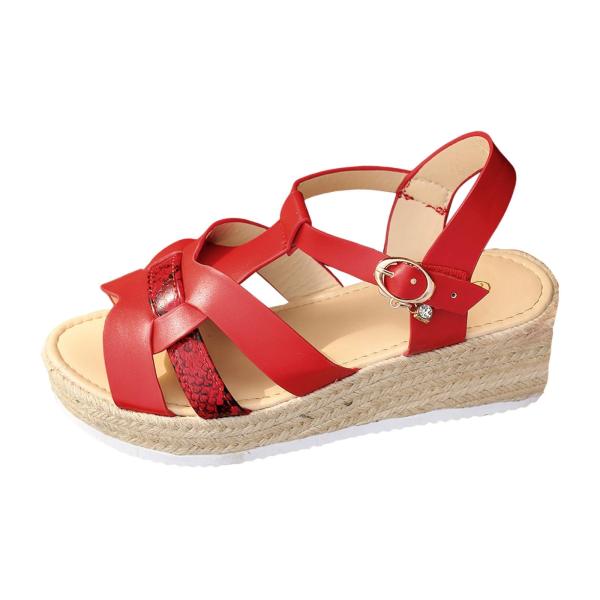 商品名:  Generic Wedge Flip Flops For Women Size 8 Wide Plantar Fasciitis Slippers Braided Sandals For Women Wide Width Pla...