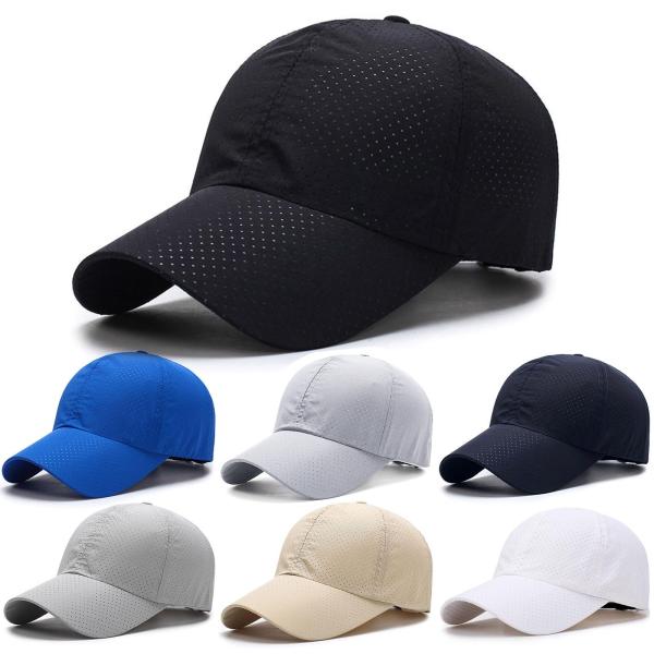 商品名:  YOLAI Men's Breathable Run Hat Quick Drying Sport Cap Mesh Hat Adjustable Lightweight Baseball Hat UPF (White, One...
