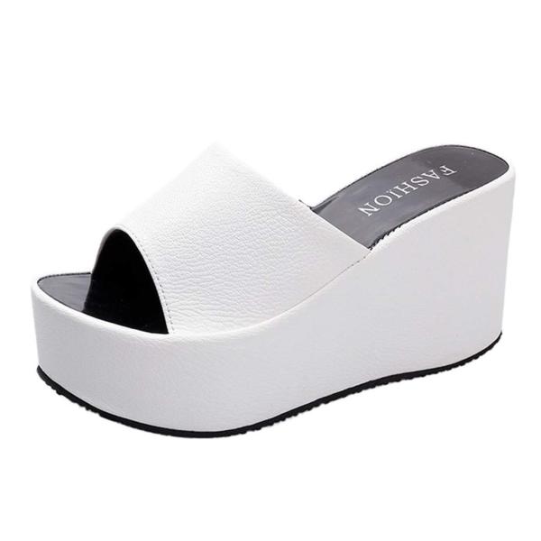 商品名:  Generic Platform Pillow Slippers for Women Open Toe Soft Thick Sole Comfortable Sandals Quick Dry Non-Slip Shower ...
