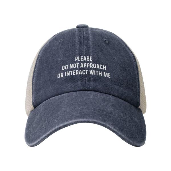 商品名:  Generic Please Do Not Approach Or Interact with Me Hats for Men Black Women Funny Dad Baseball Caps for Dad Gag Gi...