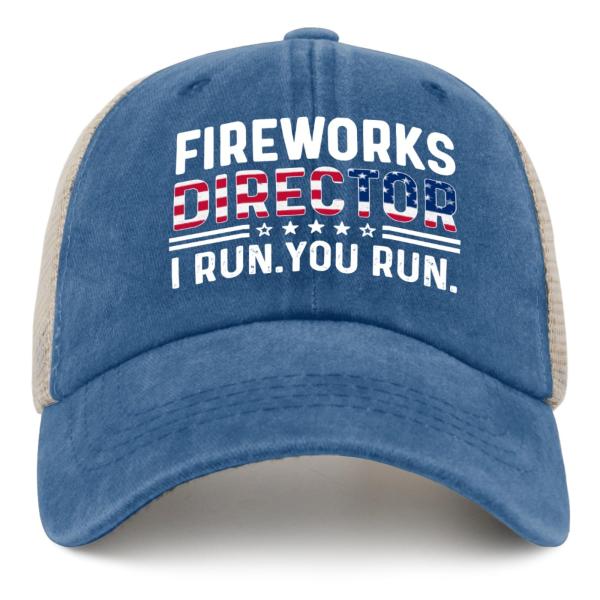 商品名:  BEIXBE Fireworks Director I Run You Run Trucker Hat Women Trendy Mesh Hat for Summer Blueブランド: BEIXBE商品サイズ: One Si...