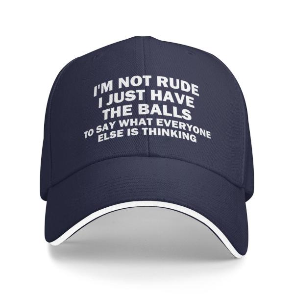 商品名:  Ositerpz I'm Not Rude I Just Have The Balls to Say What Everyone Else is Thinking Cap for Men Baseball Cap Funny C...