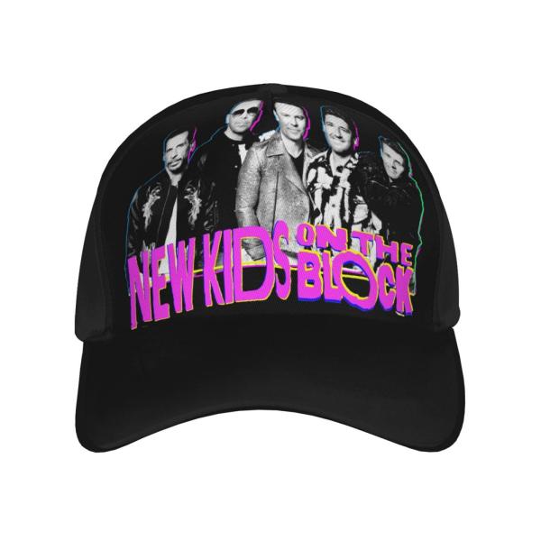 商品名:  DanaMWatson New Kids Musics On The Block Hat Curved Brim Baseball Cap Adjustable Snapback Cap for Men and Women Bl...