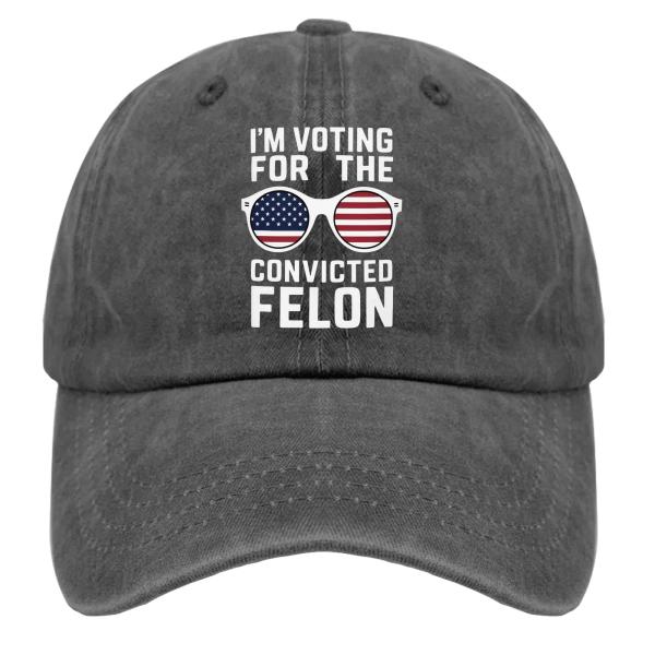 商品名:  Generic I'm Voting for The Convicted Felon Baseball Cap Kawaii Hat Pigment Black Men's Hats Gifts for Him Cool Hat...