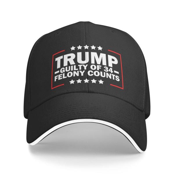 商品名:  Ositerpz Trump 2024 Hat Trump Guiltys of 34 Felony Counts Hat for Women Baseball Hats Vintage Hats Blackブランド: Osit...