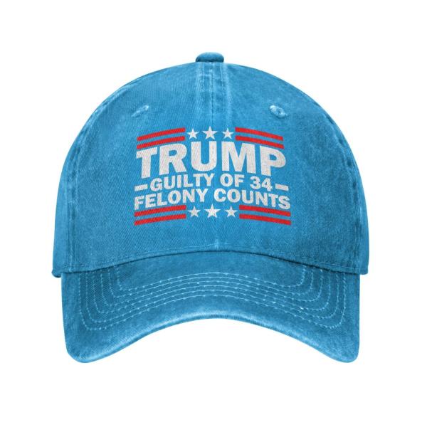 商品名:  Elixvsoer Trump 2024 Hat Trump Guiltys of 34 Felony Counts Hat for Women Dad Hats Funny Hat Blueブランド: Elixvsoer商品サ...