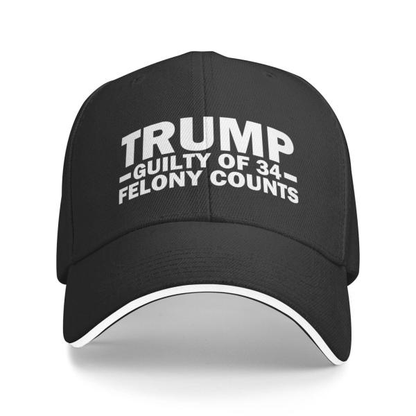 商品名:  Ositerpz Trump 2024 Hat Trump Guiltys of 34 Felony Counts Cap for Men Dad Hats Adjustable Hat Blackブランド: Ositerpz商...
