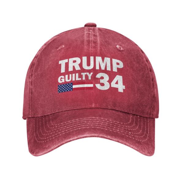 商品名:  Elixvsoer Trump 2024 Hat Trump Guiltys 34 Cap for Men Dad Hat Trendy Caps Redブランド: Elixvsoer商品サイズ: One Size高さ: 1.7...