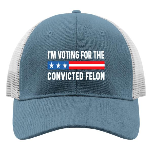 商品名:  Generic Trump 2024 Convicted Felon, I'm Voting Convicted Felon Hat for Men Funny Trucker Hat Fishing Hat Dad Hats ...