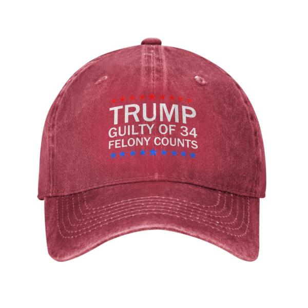 商品名:  Trump Hat Trump Guiltys of 34 Felony Counts Baseball Caps for Men 90s Vintage Baseball Hats Redブランド: TPZIBF商品サイズ: ...