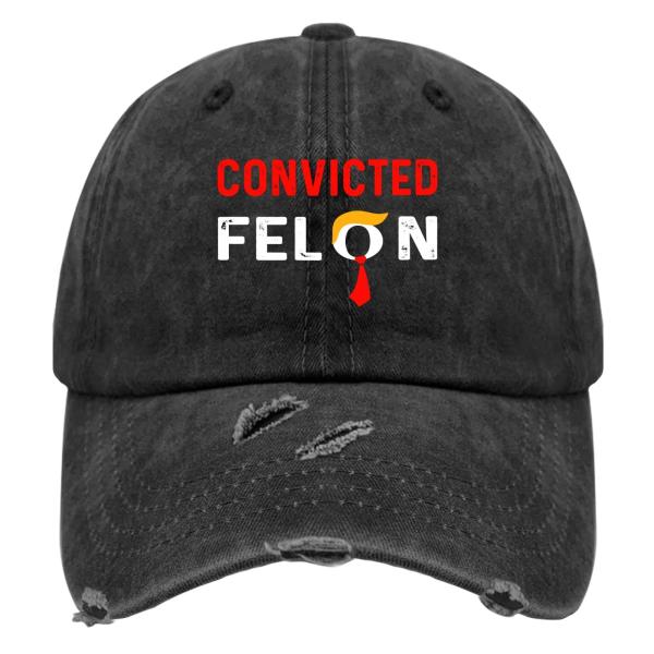 商品名:  Generic Trump 2024 Convicted Felon Trump Hat for Women Funny Golf Hat Fish Hat Daddy Hat Cool Washed Beach Hats fo...