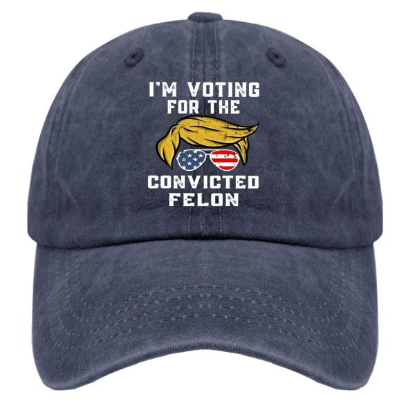商品名:  Generic I'm Voting for The Convicted Felon Hats for Women Funny Trump 2024 45 47 Trucker Hat Outdoor Hat Dad Hat S...