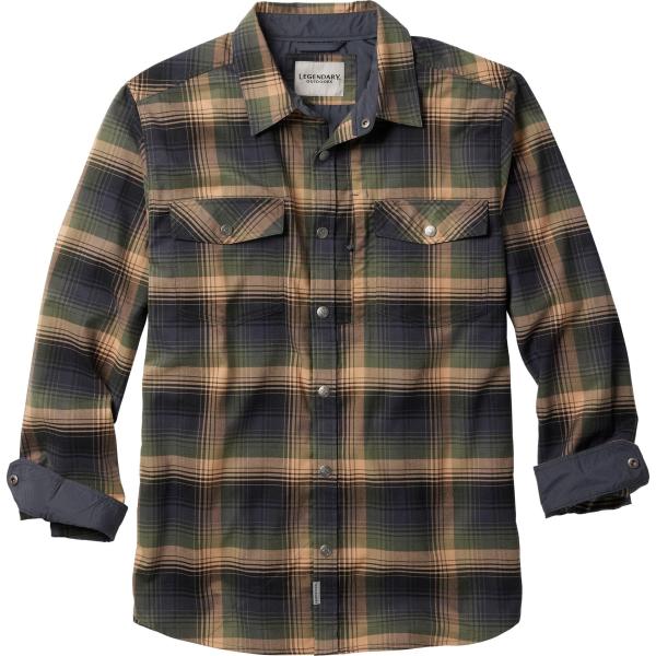 商品名:  Legendary Whitetails Men's Legendary Outdoors Everest Performance Flannel Long Sleeve Snap Down Shirt, Wilderness ...