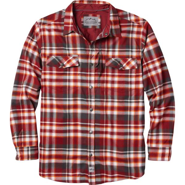 商品名:  Legendary Whitetails Men's Legendary Outdoors Everest Performance Flannel Long Sleeve Snap Down Shirt, Cinnamon Ba...