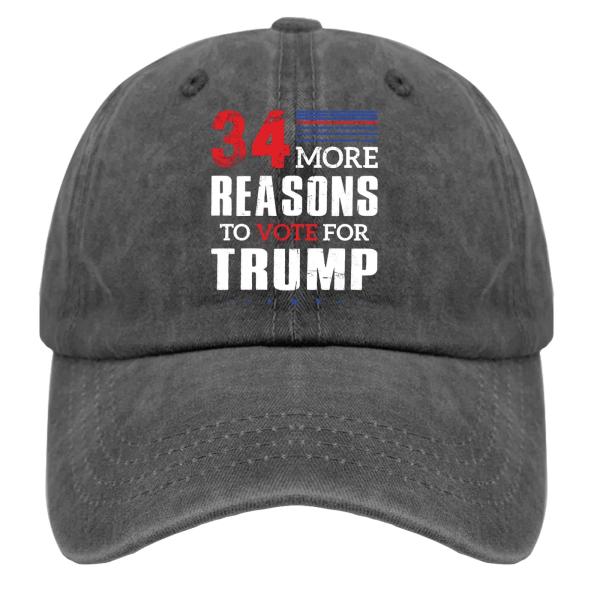 商品名:  Trump Convicted Felon 34 More Reasons to Vote for Trump Hat Vote Hats for Mens Womens Pigment Black &amp;ブランド: Gen...