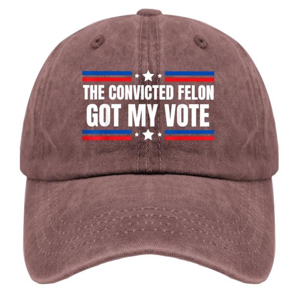 商品名:  Generic The Convicted Felon Got My Vote Hats Vote Hats for Women Mens Wine Red &amp; Cowgirl Hat &amp; Fishing Hat...