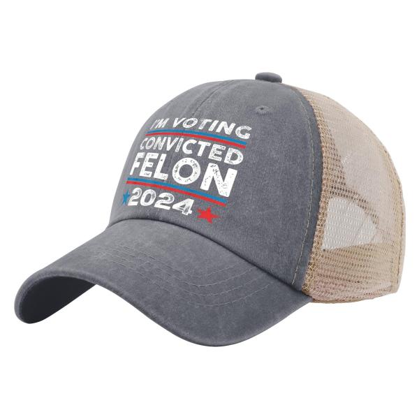 商品名:  Generic I'm Voting for The Convicted Felon Hat Vote Hat for Mens Women Gray01 &amp; Running Hats &amp; Trucker Hat...