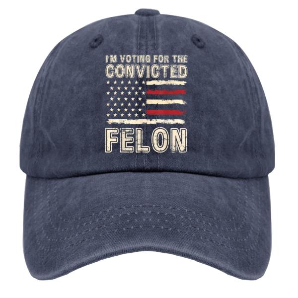 商品名:  Generic I'm Voting for The Convicted Felon Hats Vote Hats for Mens Women Navy Blue &amp; Birthday Hat &amp; Birthd...