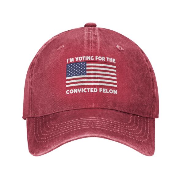商品名:  I'M Voting for The Convicted Felons Baseball Caps for Men 90s Vintage Baseball Hats Redブランド: TPZIBF商品サイズ: One Size...