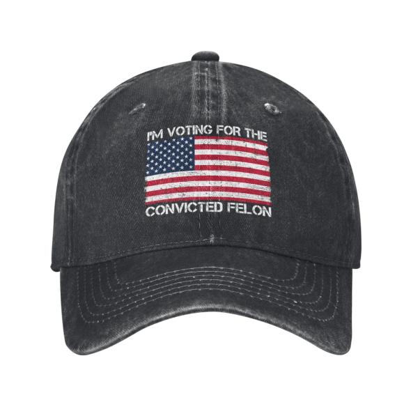 商品名:  I'm Voting for The Convicted Felon Funny Hat Denim Cap Men Women t Shirt Tshirt Flagブランド: Generic商品サイズ: One Size高さ...
