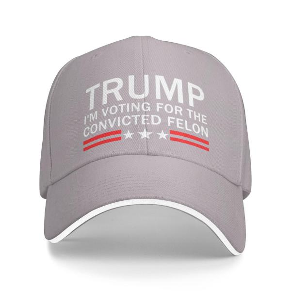 商品名:  Ositerpz Trump 2024 Hat I'm Voting for The Convicted Felons Cap for Women Dad Hat Cool Cap Grayブランド: Ositerpz商品サイズ...