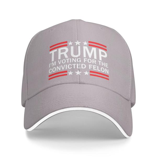 商品名:  Ositerpz Trump 2024 Hat I'M Voting for The Convicted Felons Hat Women Baseball Hats Graphic Hats Grayブランド: Ositerp...
