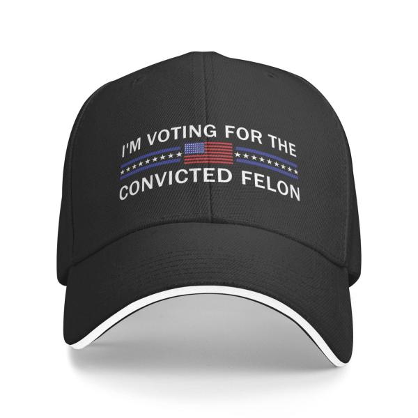 商品名:  Ositerpz Trump 2024 Hat I'M Voting for The Convicted Felons Cap Men Dad Hat with Design Hat Blackブランド: Ositerpz商品サ...