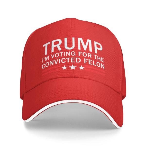 商品名:  Ositerpz Trump 2024 Hat I'm Voting for The Convicted Felons Hat Men Baseball Caps Vintage Hat Redブランド: Ositerpz商品サ...