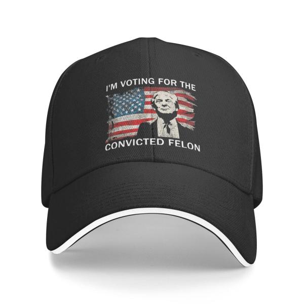 商品名:  Ositerpz Trump 2024 Hat I'm Voting for The Convicted Felons Hat Women Baseball Hat Graphic Hat Blackブランド: Ositerpz...