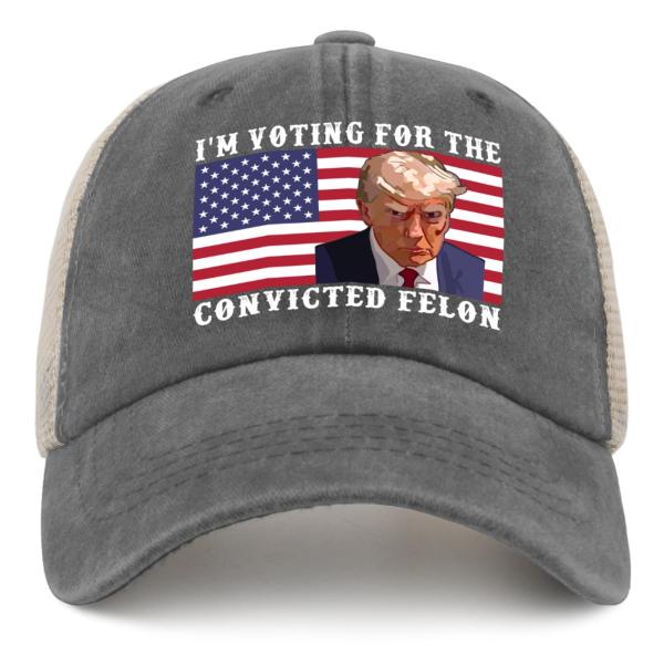商品名:  Suirtaeop I'm Voting for The Convicted Felon Hat Trucker Hat Men Vintage Mesh Hat for Summer Grayブランド: Suirtaeop商品...