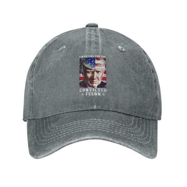 商品名:  Suirtaeop I'm Voting for The Convicted Felon Hat Men Dad Hat Funny Hats Grayブランド: Suirtaeop商品サイズ: One Size高さ: 1.77...