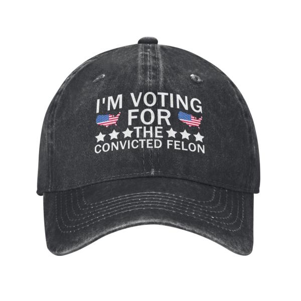 商品名:  Elixvsoer I'm Voting for The Convicted Felons Hat for Women Baseball Hat Vintage Hat Blackブランド: Elixvsoer商品サイズ: On...