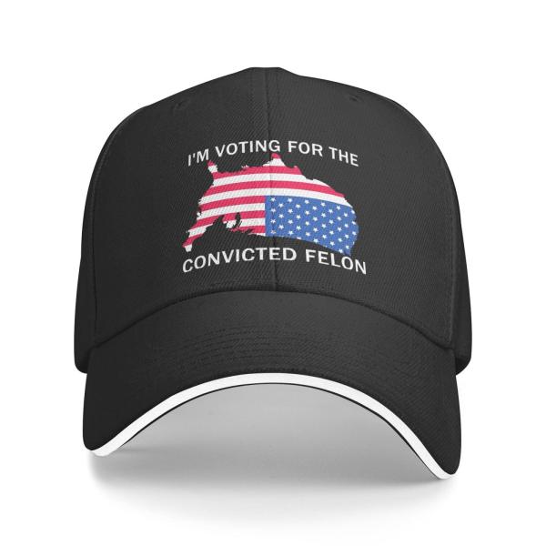 商品名:  Ositerpz I'm Voting for The Convicted Felons Hat Men Baseball Hat with Design Caps Blackブランド: Ositerpz商品サイズ: One S...