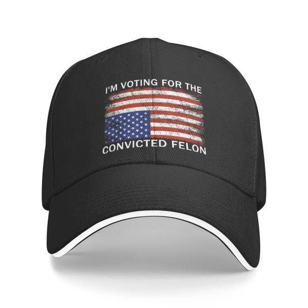 商品名:  Elixvsoer I'm Voting for The Convicted Felons Hat for Men Baseball Caps Graphic Hats Blackブランド: Elixvsoer商品サイズ: On...