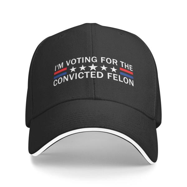 商品名:  Ositerpz I'm Voting for The Convicted Felons Hat Men Dad Hat Cool Cap Blackブランド: Ositerpz商品サイズ: One Size高さ: 1.778c...