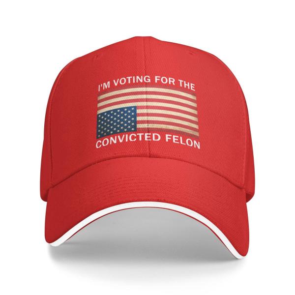 商品名:  Elixvsoer I'm Voting for The Convicted Felons Cap Men Baseball Hat Funny Cap Redブランド: Elixvsoer商品サイズ: One Size高さ: ...