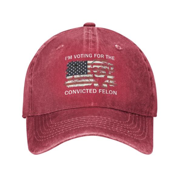 商品名:  Elixvsoer I'm Voting for The Convicted Felons Hat Women Dad Hat Funny Cap Redブランド: Elixvsoer商品サイズ: One Size高さ: 1.7...