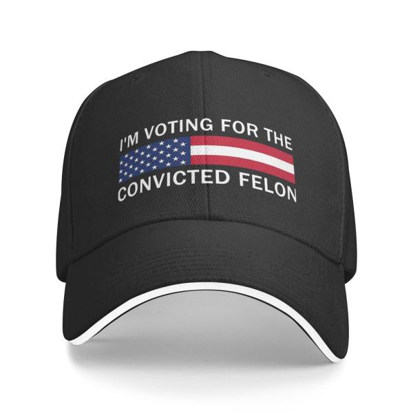 商品名:  Elixvsoer I'm Voting for The Convicted Felons Cap for Men Baseball Hats Funny Hat Blackブランド: Elixvsoer商品サイズ: One S...