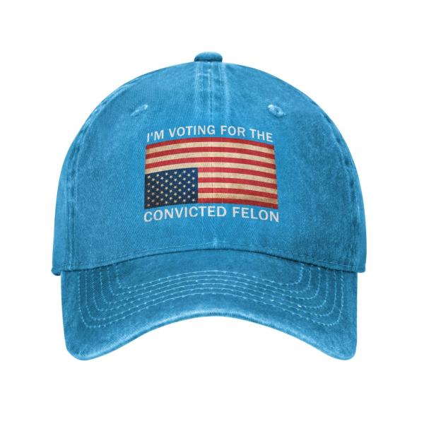 商品名:  Ositerpz I'm Voting for The Convicted Felons Hat Women Dad Hat Funny Caps Blueブランド: Ositerpz商品サイズ: One Size高さ: 1.7...