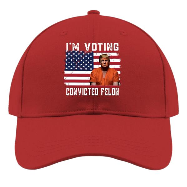 商品名:  Generic I'm Voting for The Convicted Felon Hat for Mens Baseball Cap Stylish Washed Workout Hat Light Weight, Desi...