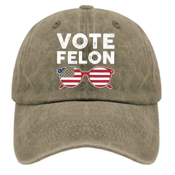 商品名:  Generic I'm Voting for The Convicted Felon Hat for Women Baseball Cap Vintage Washed Hiking Hats Adjustable, Pigme...