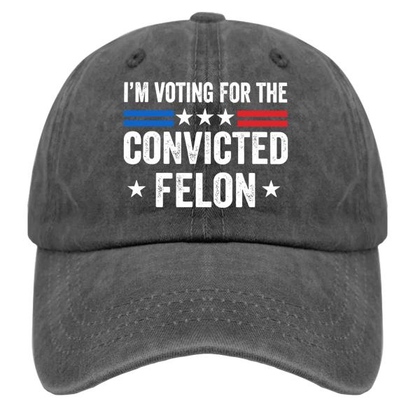 商品名:  Generic I'm Voting for The Convicted Felon Hats for Women Baseball Caps Stylish Washed Ball Caps Fitted, Pigment B...