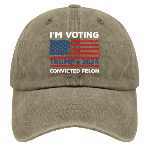 商品名:  I'm Voting for The Convicted felon Trucker Hat Women Trendy Mesh Baseball Cap for Summerブランド: Drouerby商品サイズ: One S...