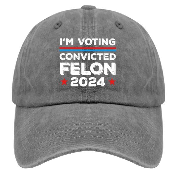 商品名:  I'm Voting for The Convicted felon Hat Trucker Hat Men Funny Mesh Baseball Cap for Summerブランド: Drouerby商品サイズ: One ...